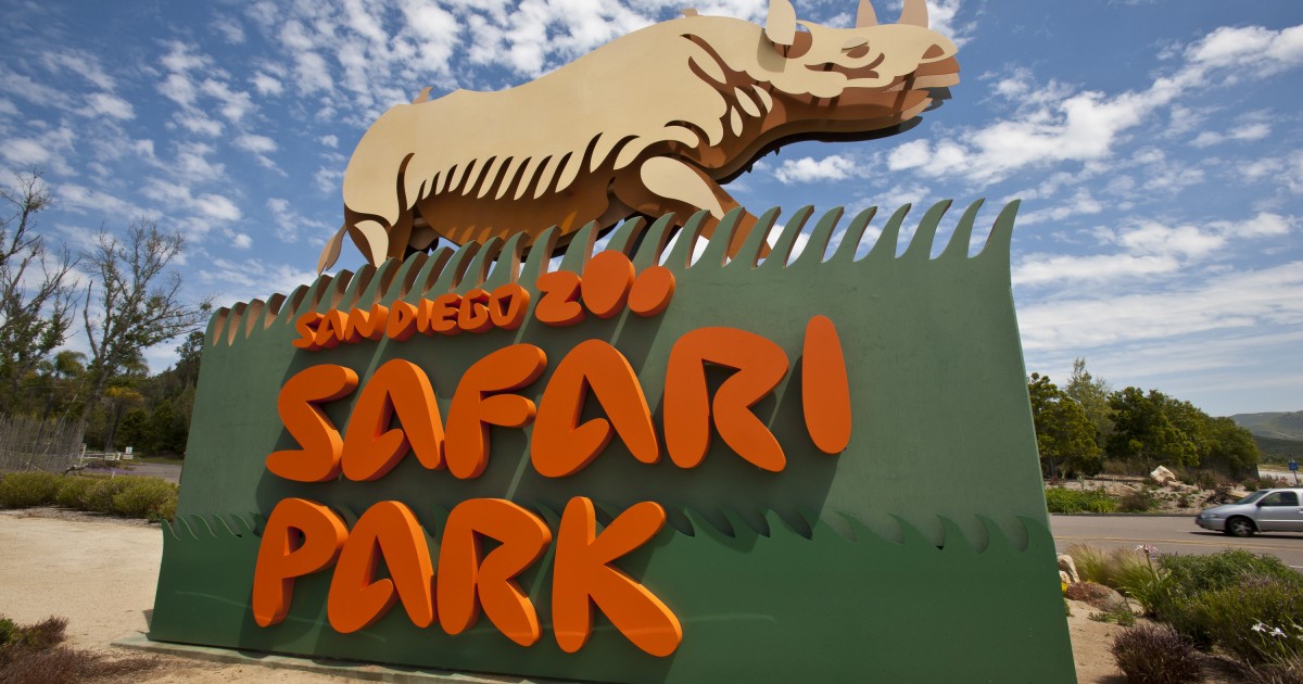 Safari Park entrance sign | San Diego Zoo 100
